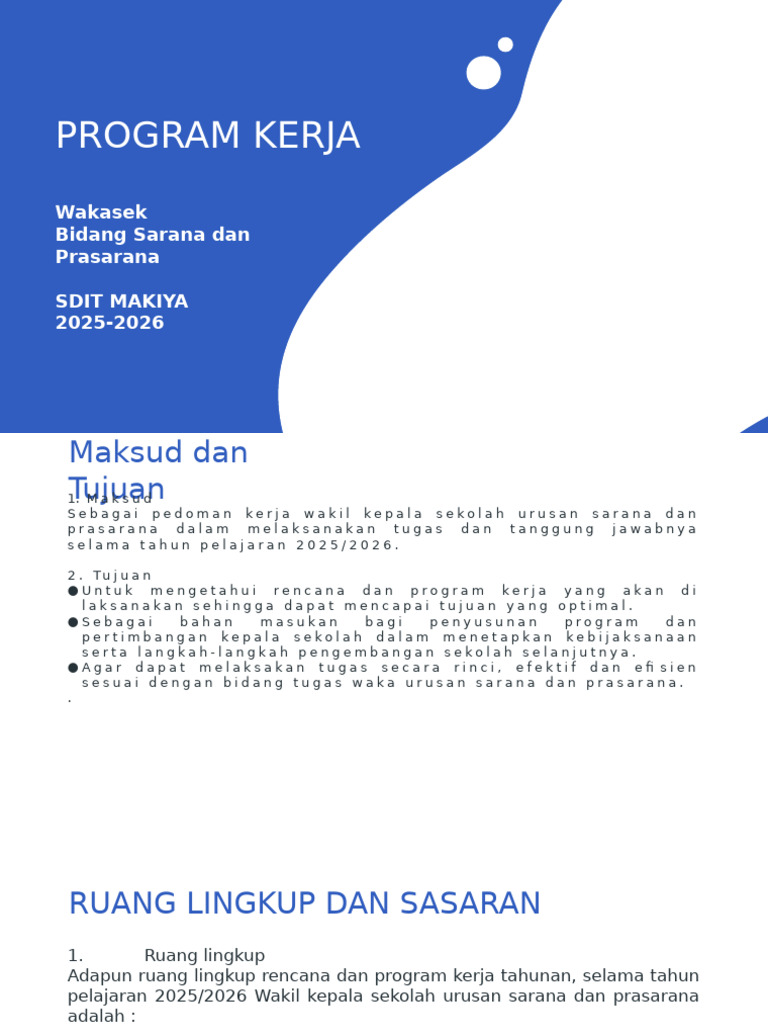 Proker Sarpras 2025 - 2026 | PDF