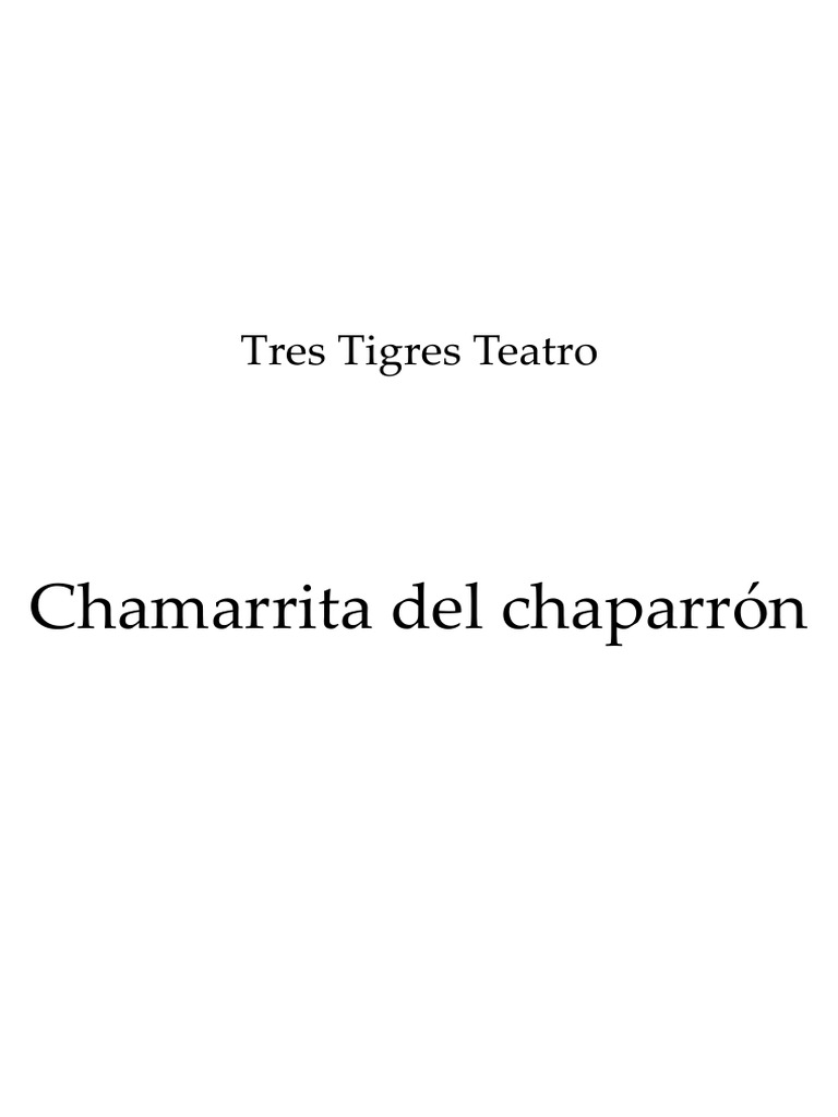 Chamarrita del chaparrón | PDF