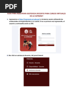 Tutorial Ingreso Asistencia Proeduca | PDF