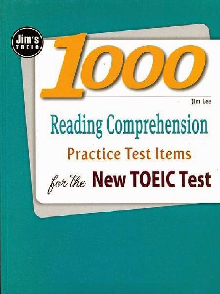 Promo 1000 Reading Comprehension Practice Test Items for the New TOEIC ...