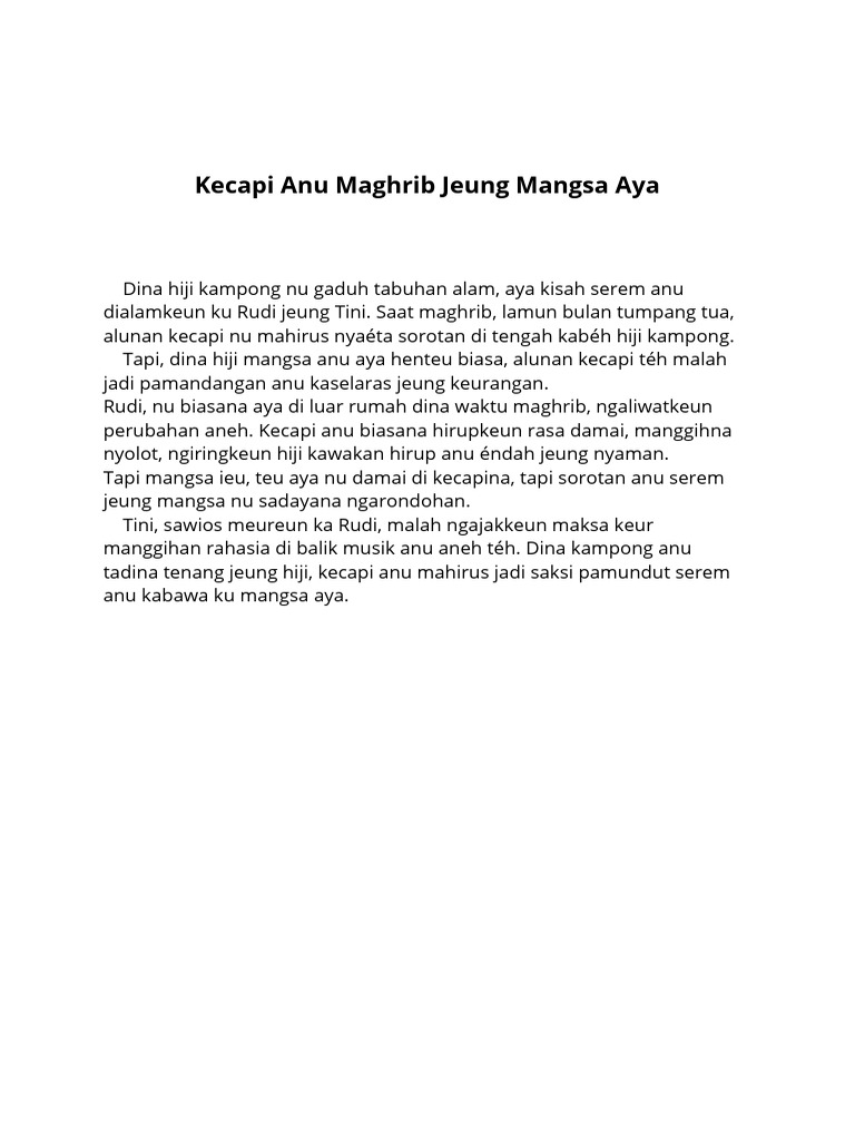 Kecapi Anu Maghrib Jeung Mangsa Aya - 20250727 - 175856 - 0000 | PDF