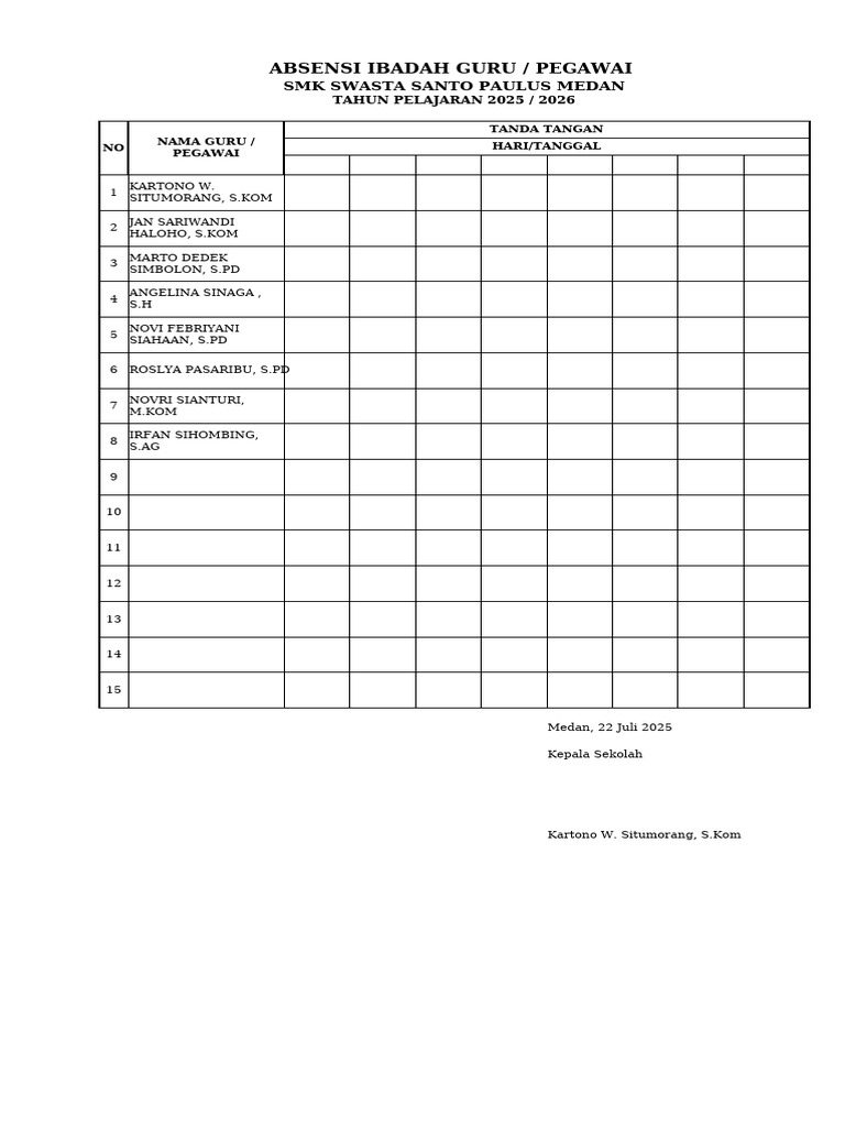 Absen Guru | PDF