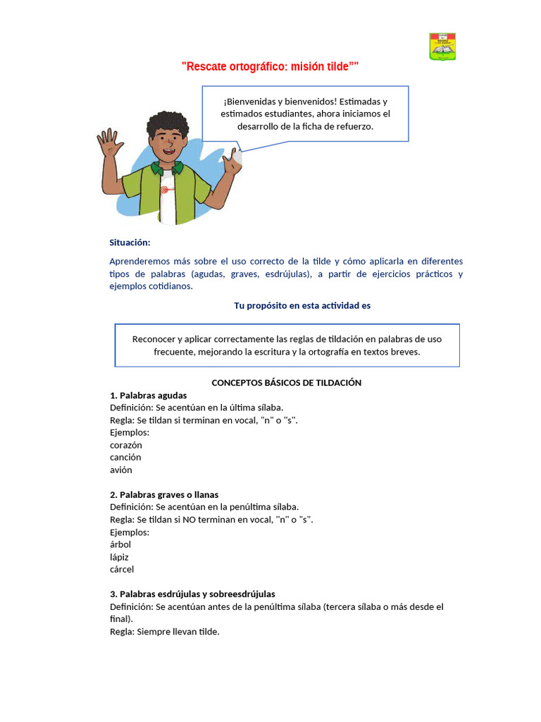 Uso correcto de la tilde en español | PDF | Lingüística
