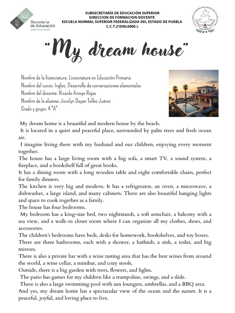 My Dream House | PDF
