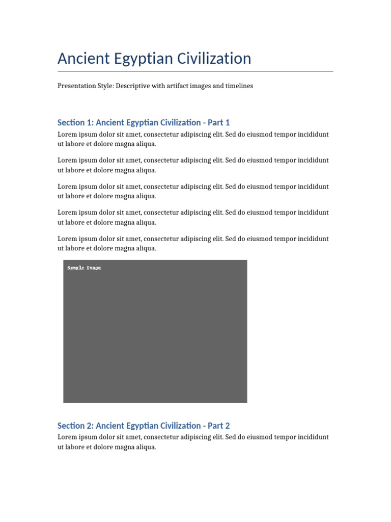 Document 10 Ancient Egyptian Civilization | PDF