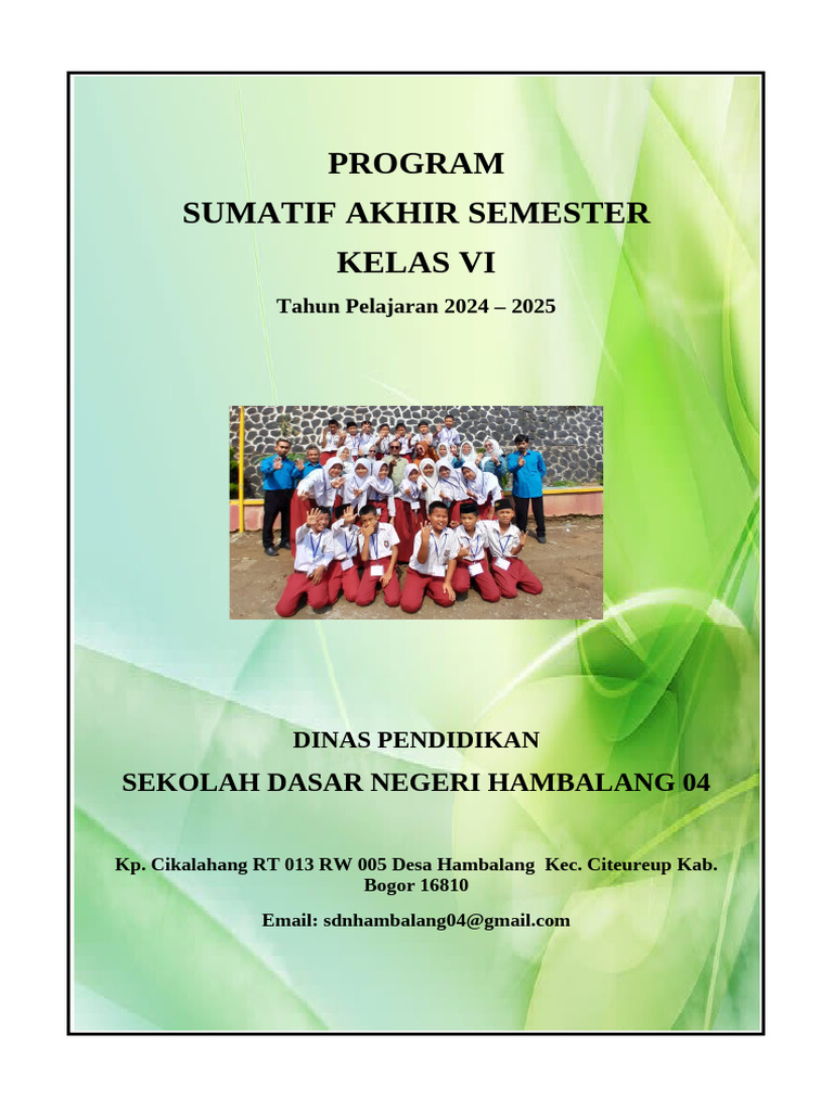 Cover Program Sat | PDF