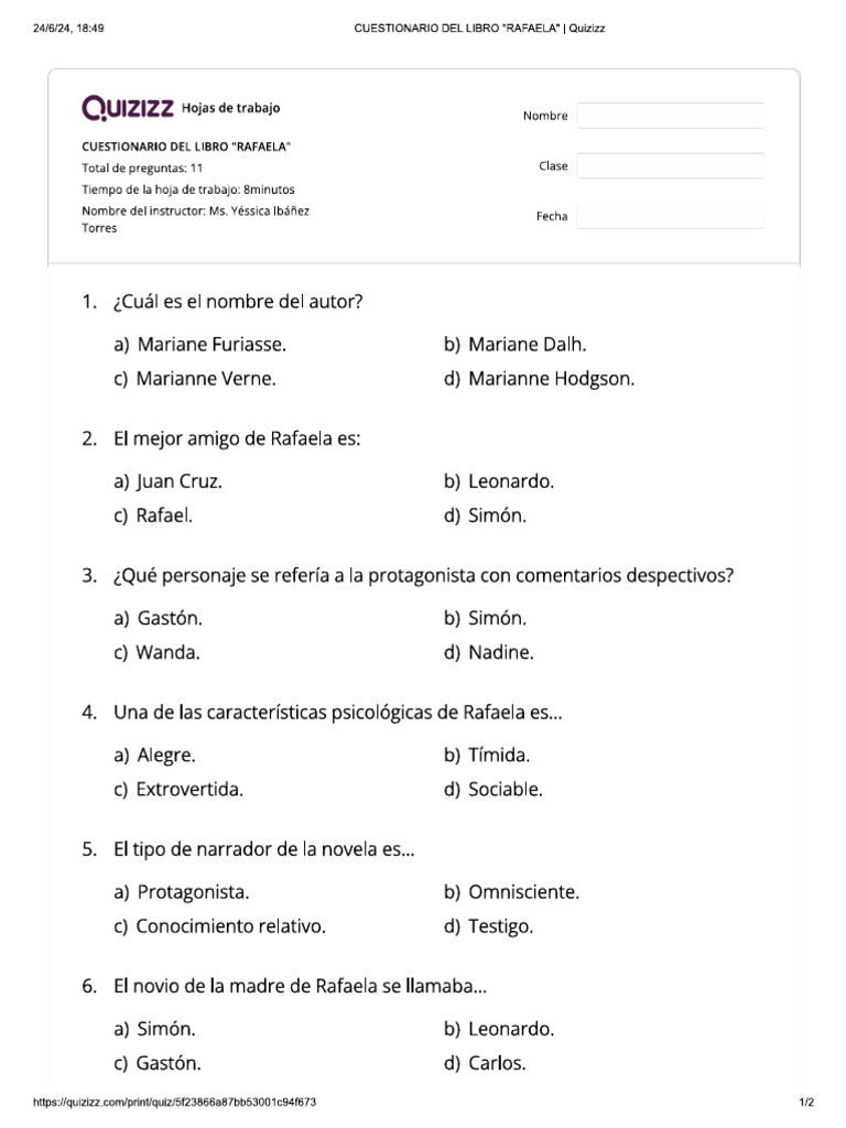 Actividades Rafaela | PDF