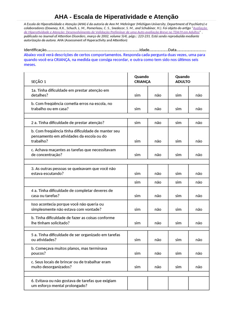 Escala AHA Docx | PDF