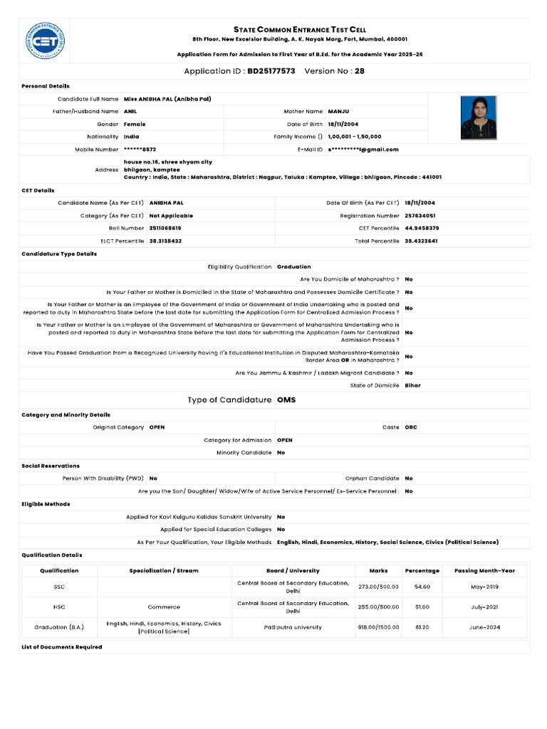 Cap Registration Best All | PDF