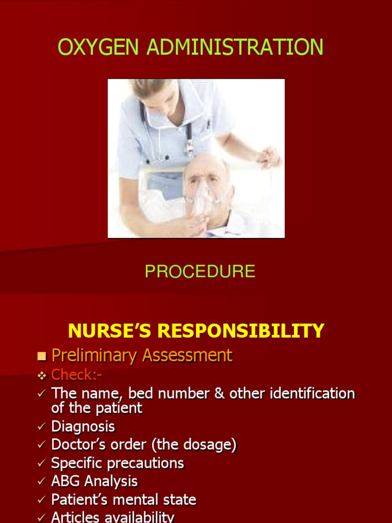 Oxygenation Procedure | PDF