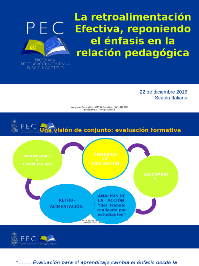 Retroalimentación Efectiva en Educación | PDF | Evaluación | Cognición