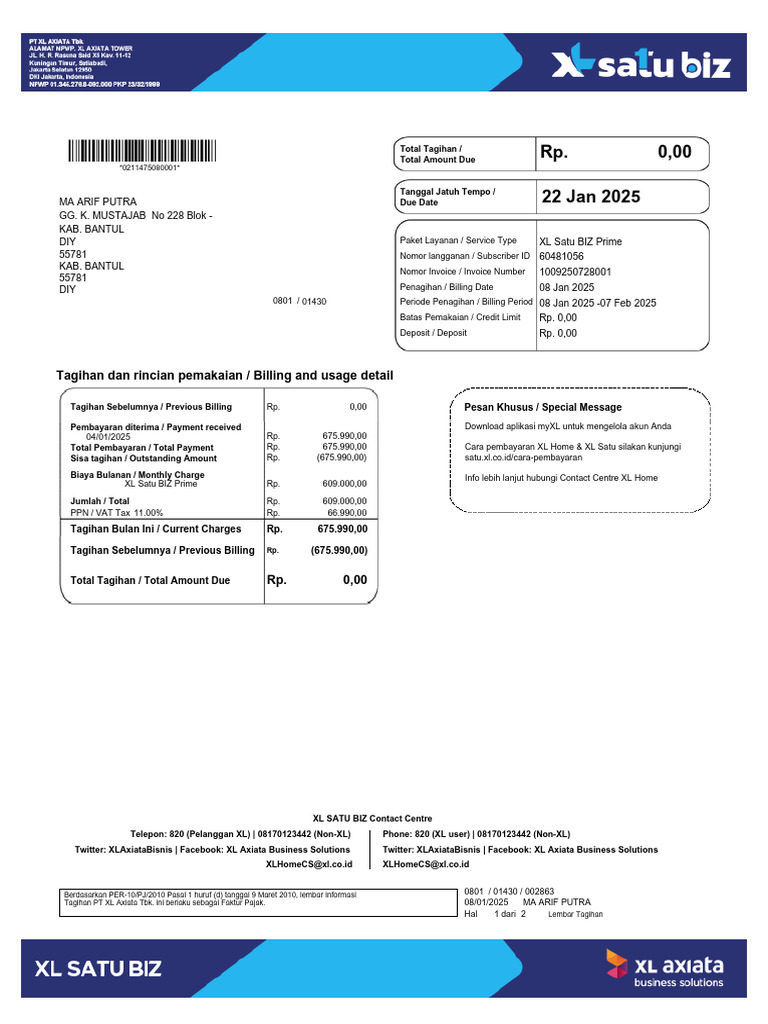 Invoice_Monthly_60481056 | PDF