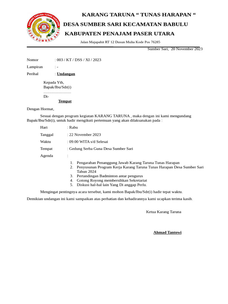 SPJ KARTA Rabu, 16 November 2023 | PDF