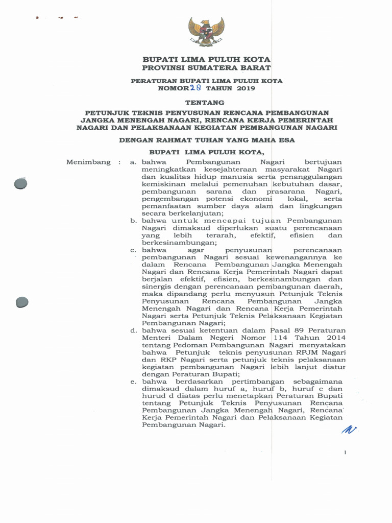 Perbup Nomor 28 Tahun 2019 27122019-1 | PDF