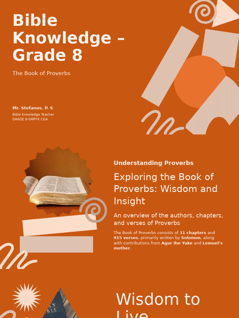 Overview of the Book of Proverbs | PDF | Book Of Proverbs | Wisdom