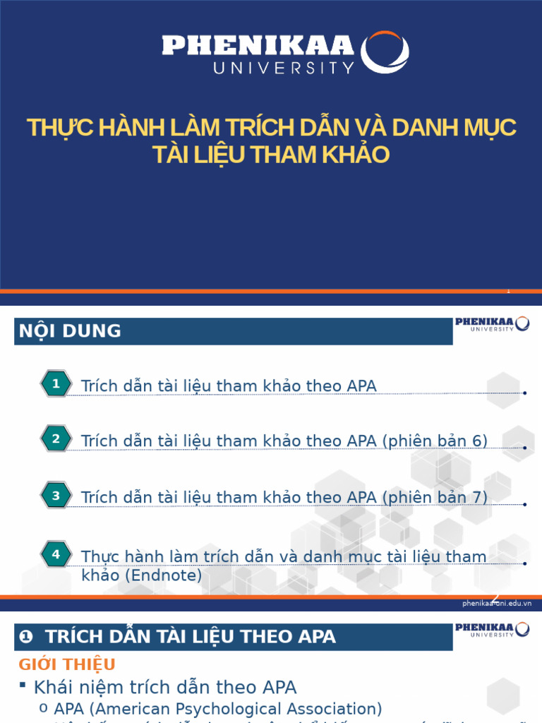 Thực Hành Làm Trích Dẫn Và Danh Mục Tài Liệu Tham Khảo | PDF