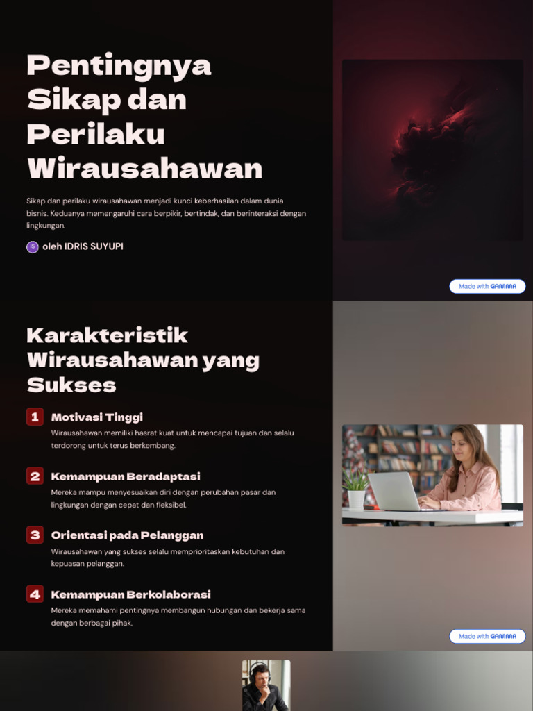Membangun Sikap Wirausahawan Sukses | PDF