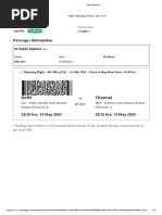 Sample IndiGo Ticket | PDF