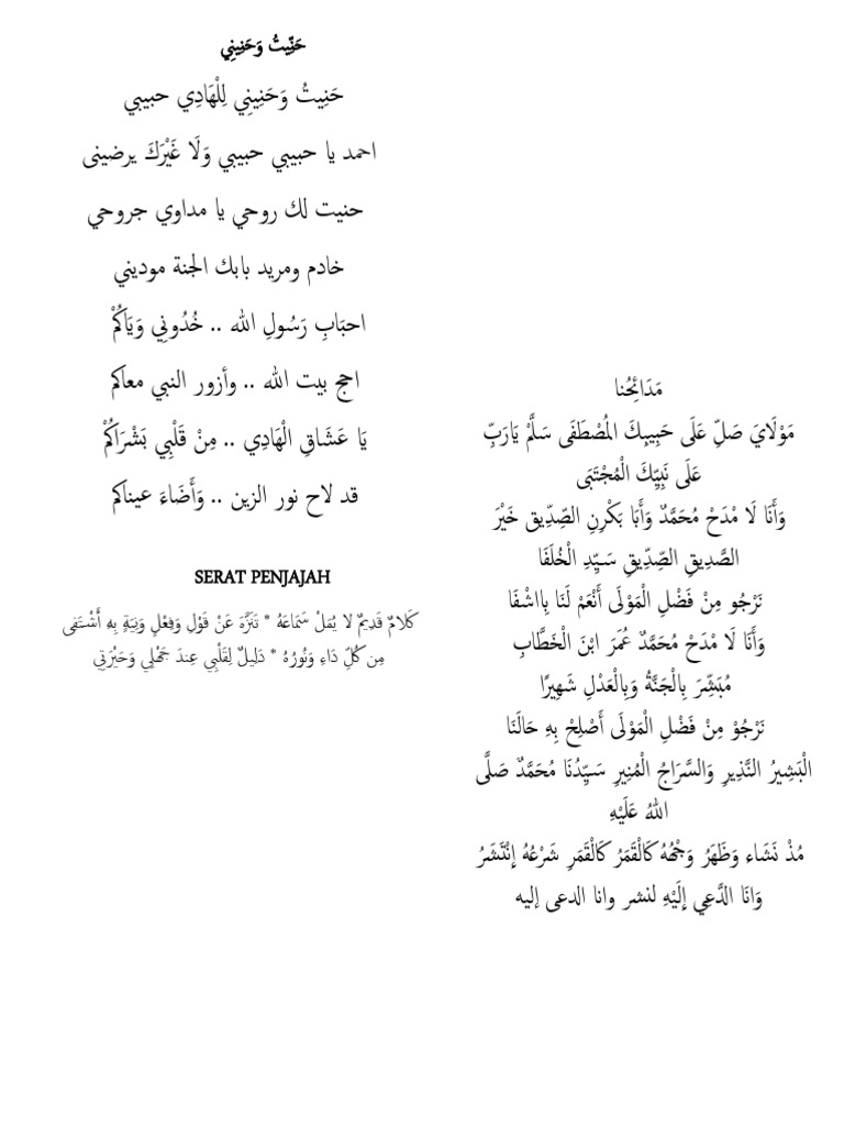 Teks Sholawat | PDF