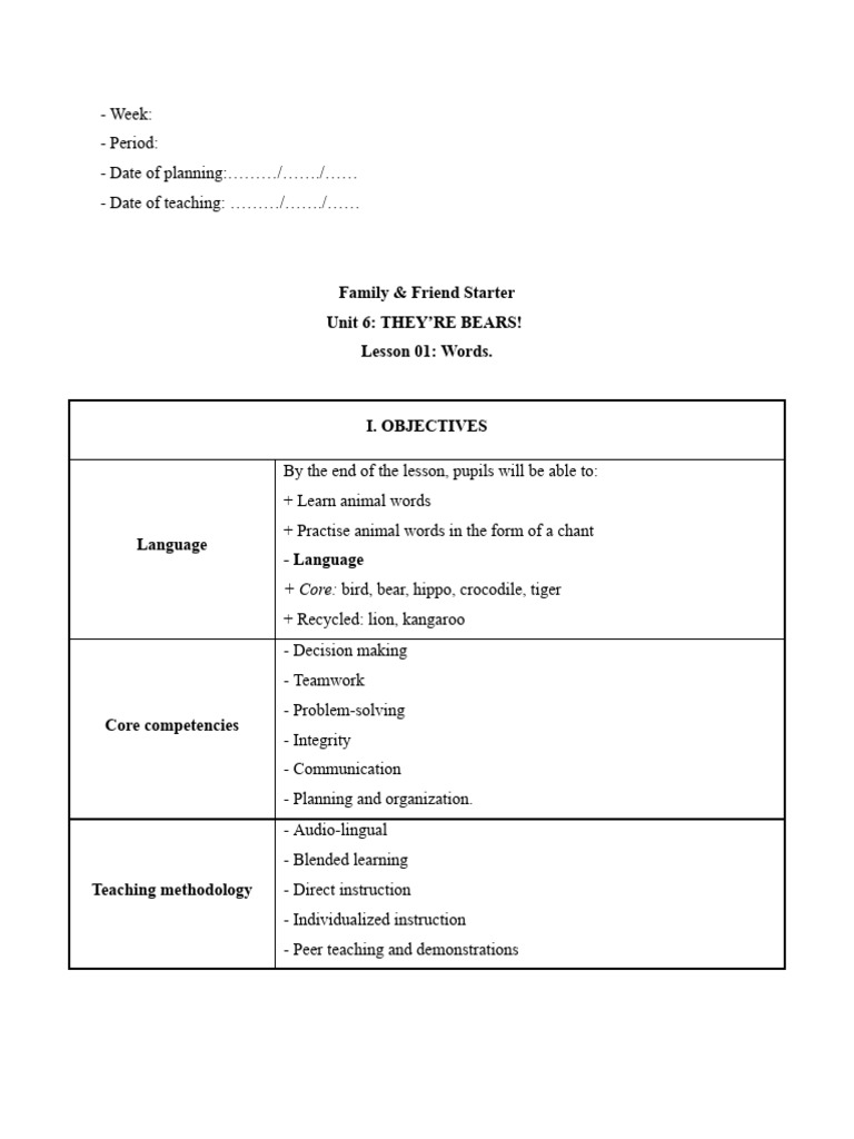 Fa Starter Unit 6 | PDF | Teachers | Phonics