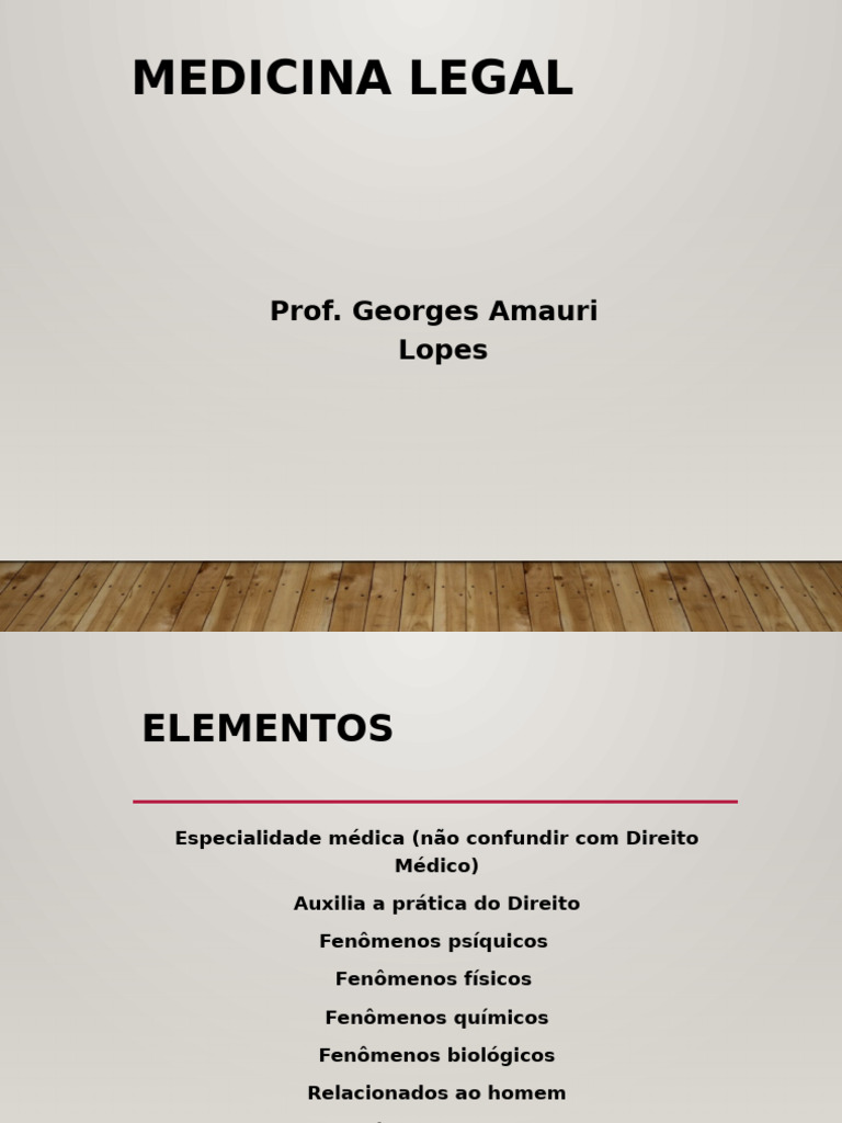 Medicina Legal - Noções Gerais e Documentos Médico Legais | PDF ...