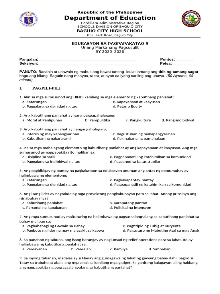 g9 Esp 1Q Edited | PDF