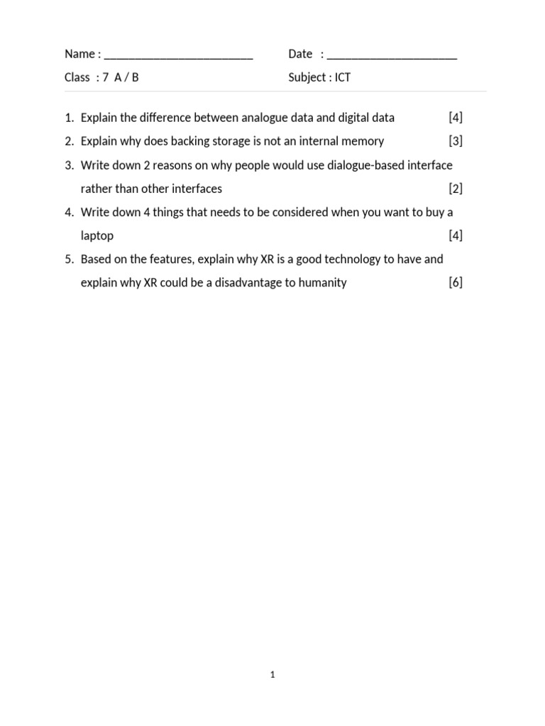 Grade 7 Task 1 | PDF