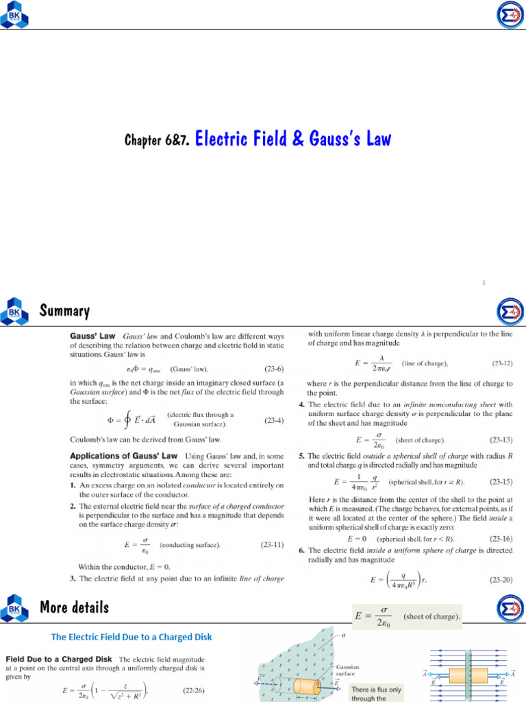 Chapter67 ElectricField Exercises | PDF