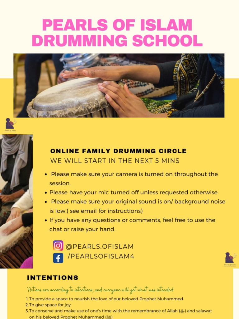 Online Family Drumming Circle Presentation | PDF