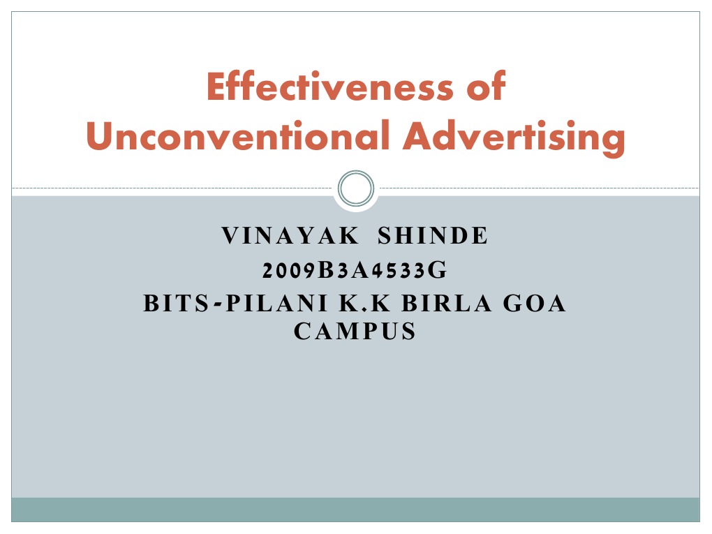 Effectiveness of Unconventional Advertising | PDF | Online Advertising ...