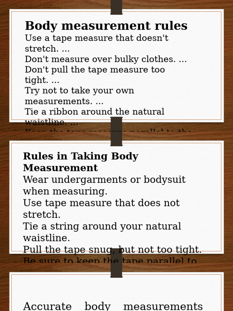 Body Measurement Guidelines for Sewing | PDF | Length | Clothing