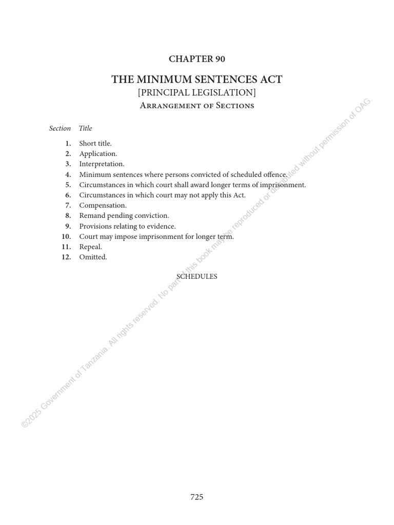 Minimum Sentences Act Overview | PDF | Robbery | Mandatory Sentencing