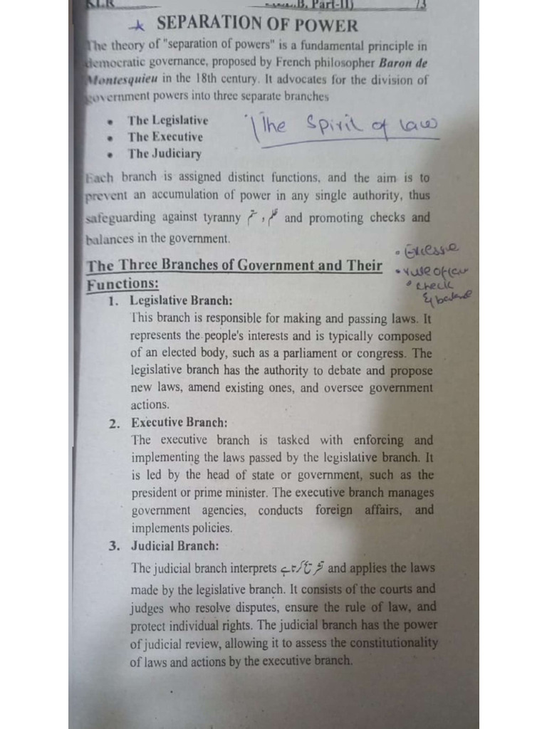 Separation of Power | PDF