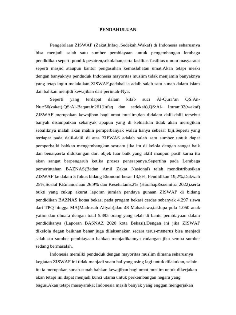 Ziswaf Untuk Pesantren | PDF