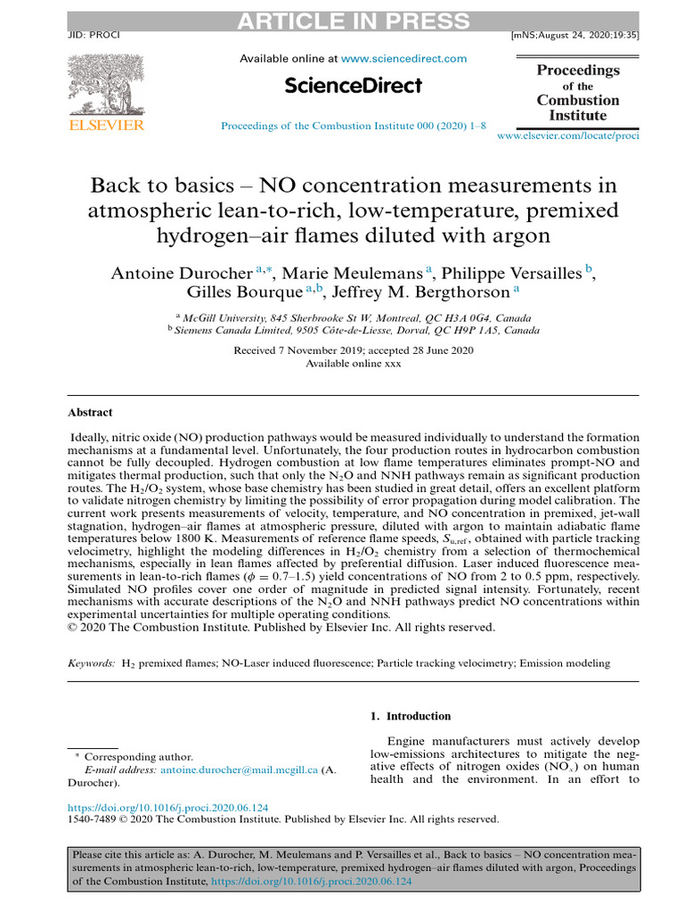 Back To Basics - NO Concentration Measurements in Atmospheric Lean-To ...