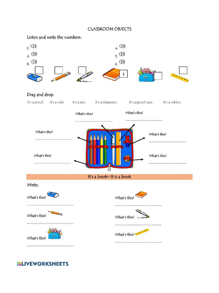 Classroom Objects | PDF
