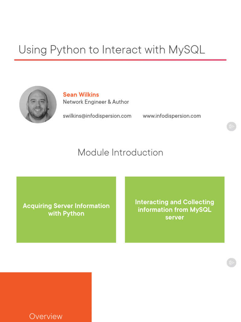 Using Python To Interact With Mysql Slides | PDF