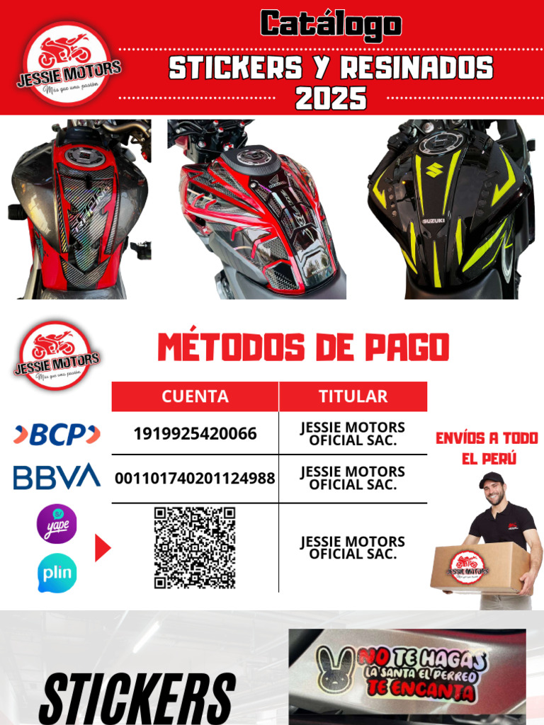 Catálogo Stickers y Resinados | PDF