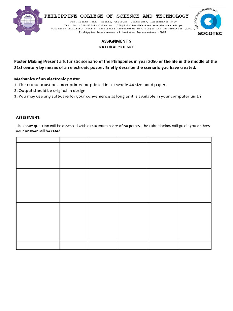 Natural Science Assignment 5 | PDF | Human Communication