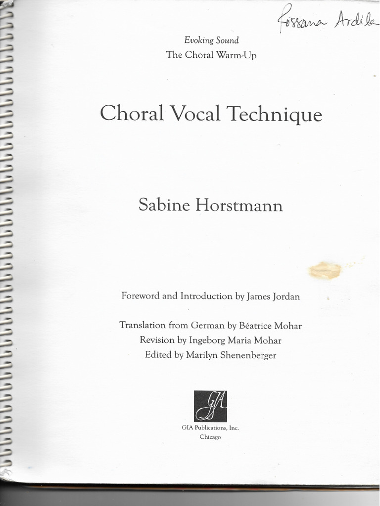 Calentamientos Horstmann | PDF