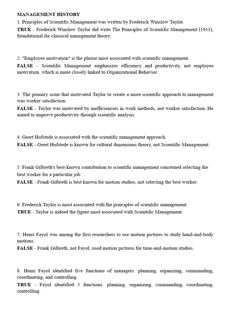 Principles of Management - Exercises | PDF | Business Economics | Business