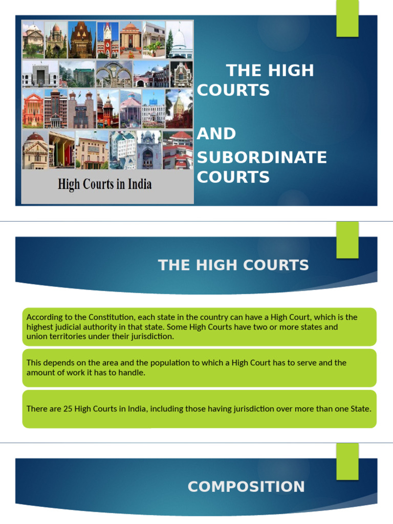 Highcourt and Subordinate Court | PDF | Judge | Supreme Courts