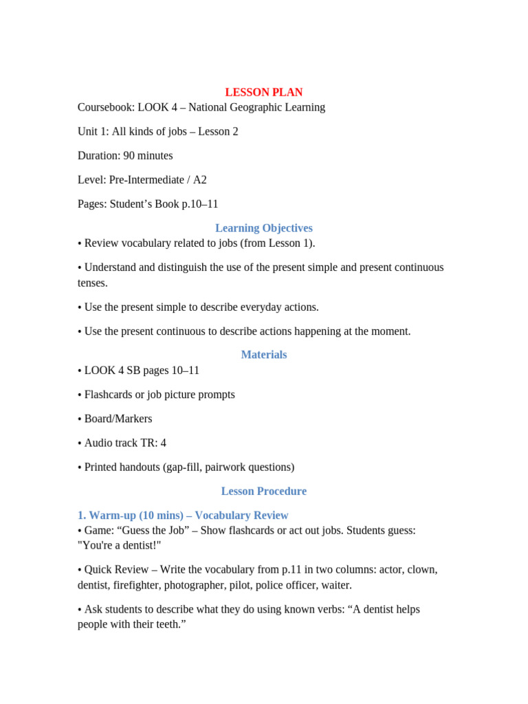 LOOK4 Unit 1 Lesson2 | PDF | Language Families | Language Mechanics
