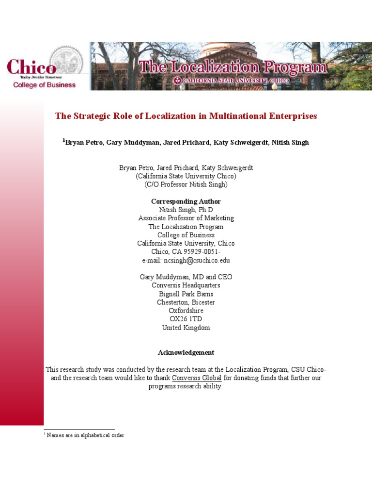 Localization Strategies for Global Success | PDF | Internet | Strategic ...