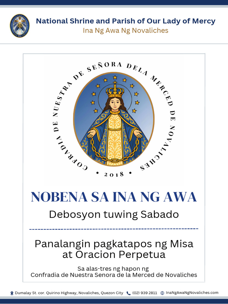 Nobena Sa Ina NG Awa | PDF