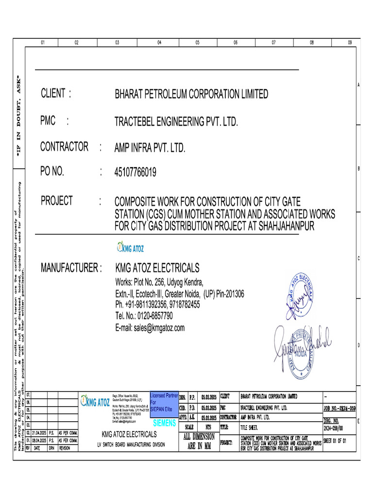 20250422-Drawings-Electrical Panel-Rev-02 | PDF