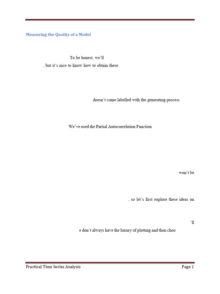 Akaike Information Criterion and Model Quality | PDF | Coefficient Of ...