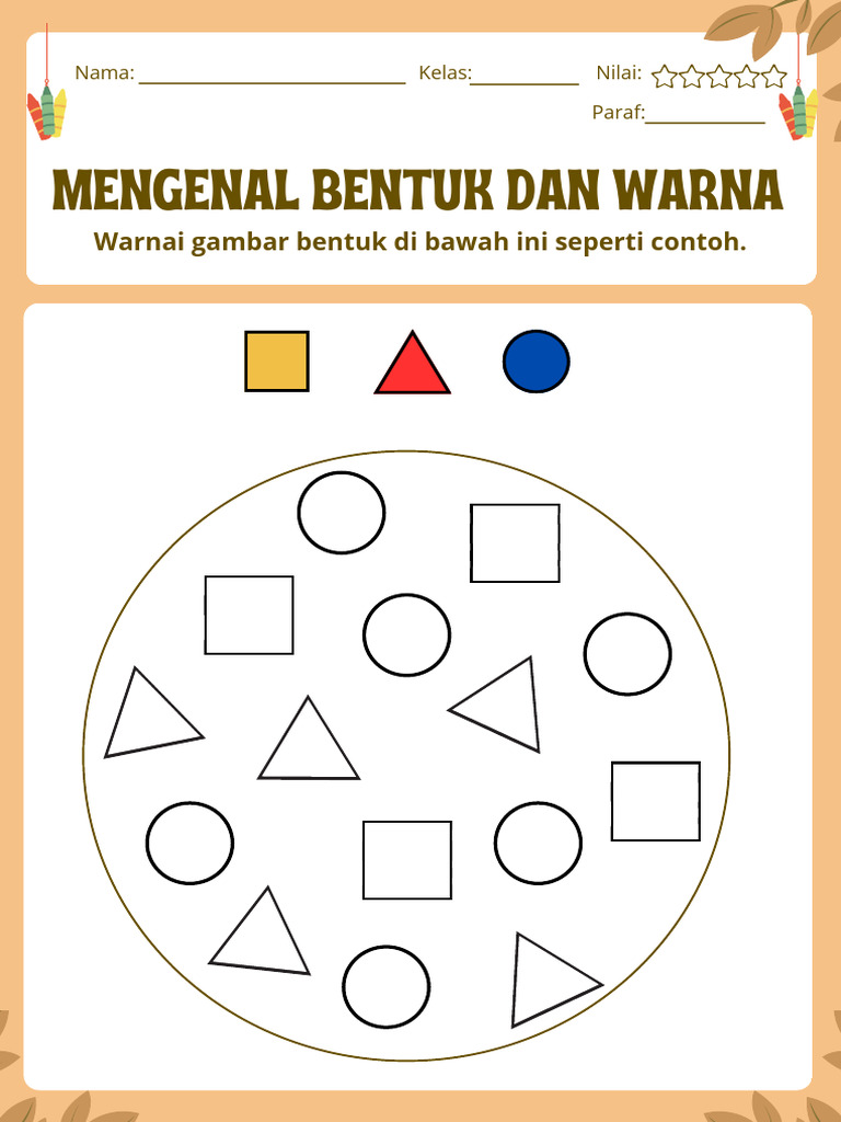 Mengenal Bentuk Dan Warna | PDF