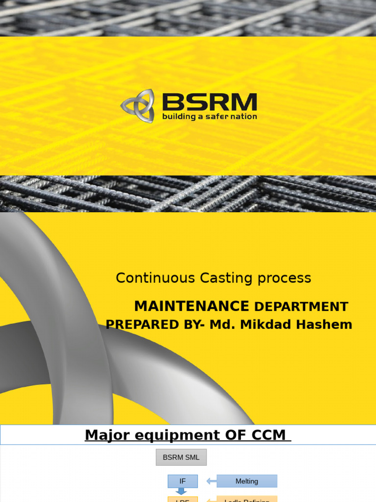 Continuous Casting Machine Overview | PDF | Valve | Elevator