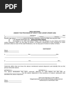 NSW Statutory Declaration Template | PDF